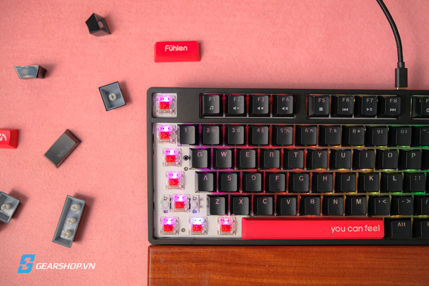 Bàn phím Fuhlen D87s RGB | Huano Switch - Gearshop.vn